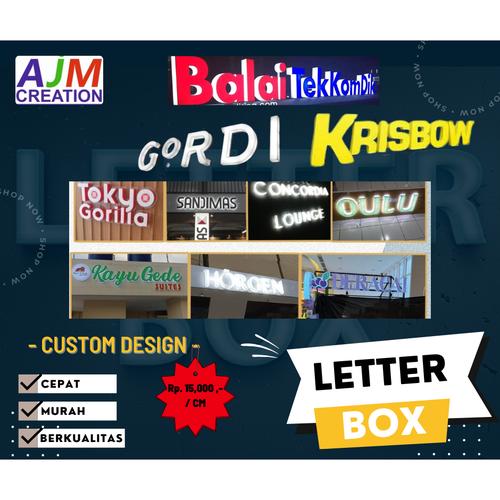 Jual Letter Box Custom Akrilik LED Strip MURAH, TERBAIK, HIGH QUALITY ...