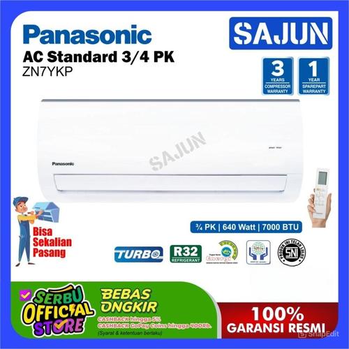 Promo Panasonic AC Split 3/4 PK 7YKP | AC Panasonic Standard 0.75 PK CS ...