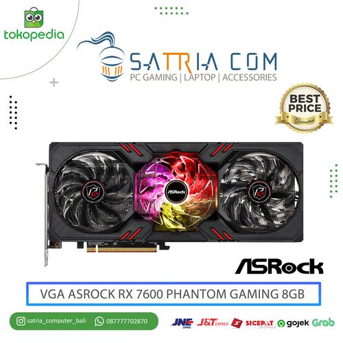 Jual VGA ASROCK RX 7600 Phantom Gaming 8GB 90-GA4BZZ-00UANF - Kota ...