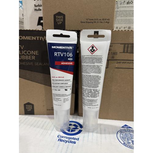 Jual Momentive RTV106 Red High Temp Silicone Sealant Paste - 2.8 Oz ...