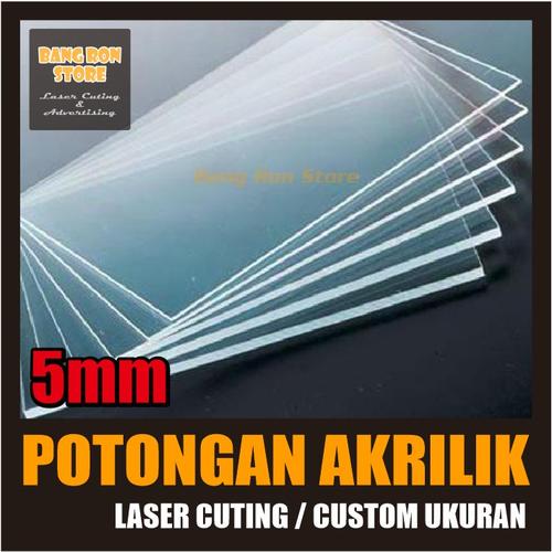 Jual Akrilik Potongan Rp. 80 Per Cm2 Laser Cutting Acrylic 5mm - Putih ...