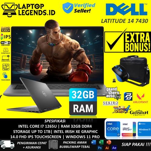 Jual Dell Latitude 14 7430 Intel I7 1265U Ram 32GB 2TB Ssd Iris Graphic 14inch FHD IPS Touch ...