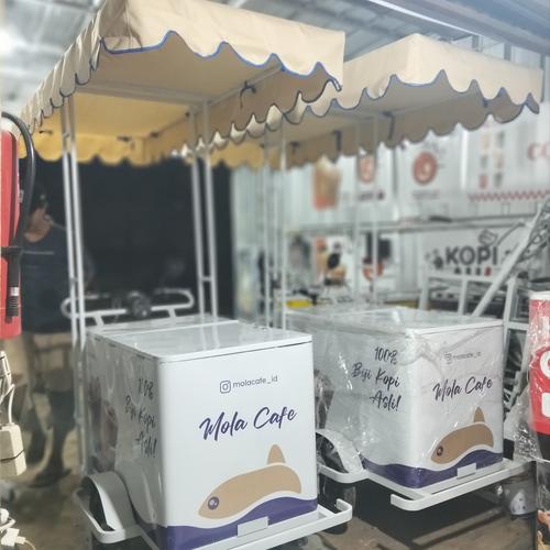Promo Gerobak kopi keliling sepeda listrik selis custom kanopi ...