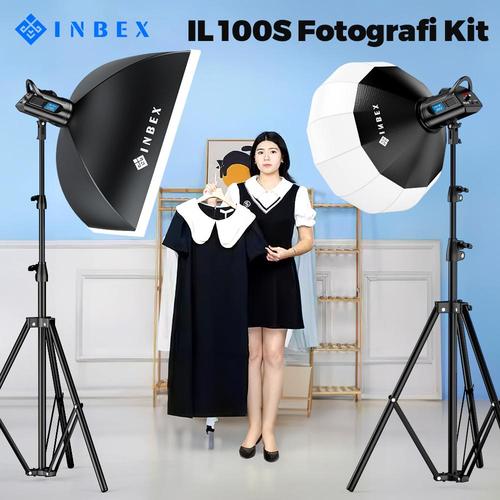 Promo INBEX Lampu Foto Studio Fotografi Softbox Lightstand Paket Vlog Video - kit 4 Cicil 0% 3x ...