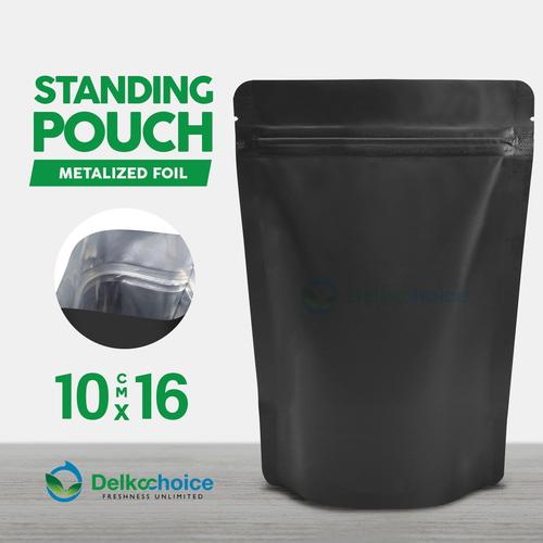 Jual STANDING POUCH ZIP LOCK KLIP Hitam 10cm x 16cm - Jakarta Barat ...