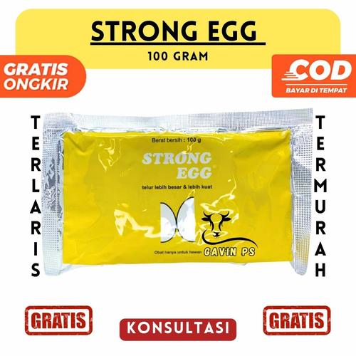 Jual STRONG EGG 100 gram - MEDION - Vitamin Peningkat Berat Telur Masa Produksi Telur - Kab ...