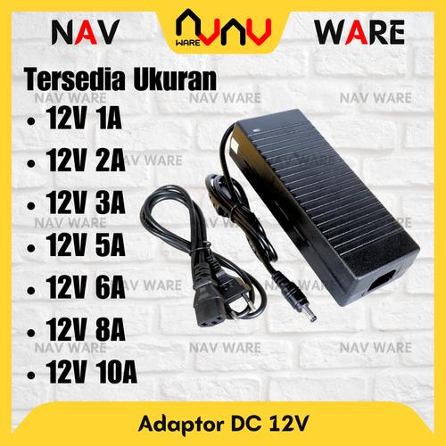 Jual Adaptor DC 12V 10A 8A 6A 5A 3A 2A 1A Adapter Pompa Air CCTV LED ...