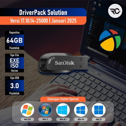 Jual USB 3.0 Flashdisk DriverPack Solution SanDisk 64GB Offline Driver ...