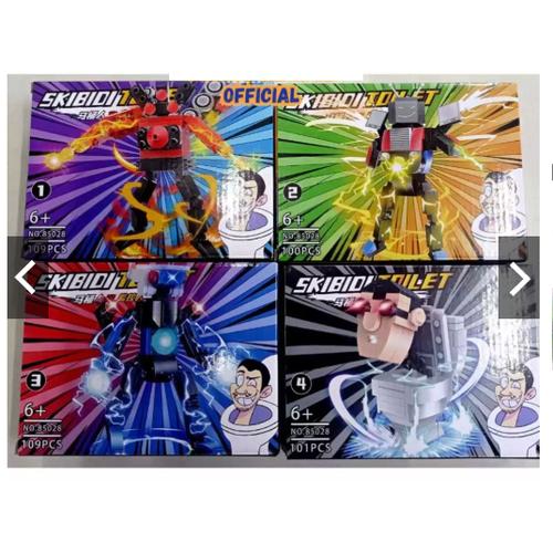 Jual Mainan Edukasi Bricks Skibidi Toilet Building Block Mainan Action Minifigure Skibidi Toilet ...