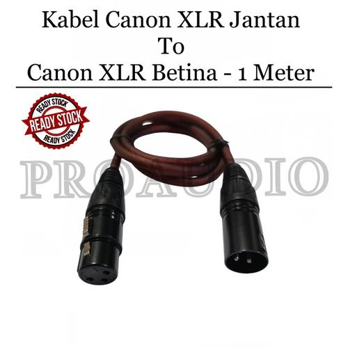 Jual KABEL AUDIO JACK CANON XLR FEMALE TO CANON XLR MALE / KABEL AUDIO ...