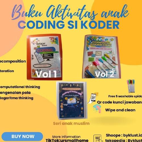 Jual belajar bermain coding si koder cilik vol 1& 2 - vol 2 - Kota Surabaya - byklust | Tokopedia