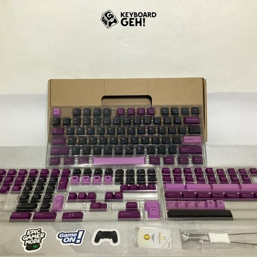 Jual Keycaps GMK Black Lotus Clone - PBT - Cherry Profile - Purple ...