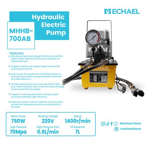 Jual Electric Hydraulic Pump Pompa Hidrolik 700 bar 7L MHHB-700AB - Mechael - Jakarta Barat ...