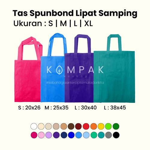 Jual Tas Spunbond Press Handle Lipat Samping Box Kantong Goodie Bag ...