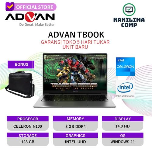 Promo Laptop Advan TBOOK ram 8GB 128GB Windows 11 Layar 14 inch - NON ...