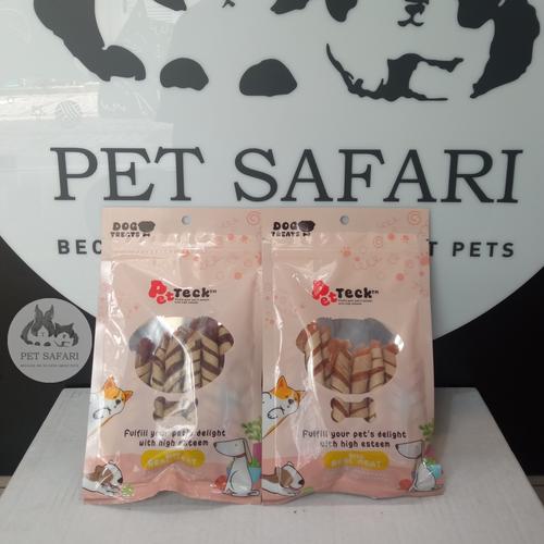 Jual Snack Dog Treats Pet Teck With Real Meat Chicken & Duck Twist 80gr ...