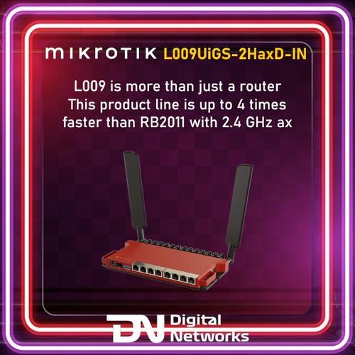 Jual L009UiGS 2HaxD IN Mikrotik L009UiGS 2HaxD IN 2.4 GHz ax 8xGigabit ...