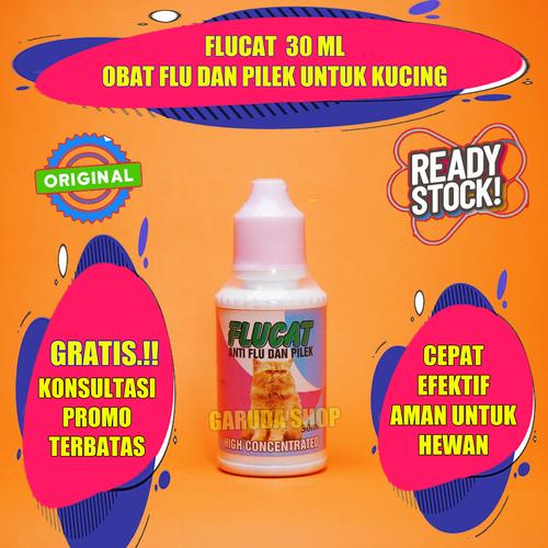Jual Flucat - Obat Flu & Pilek Kucing 30ml efektif dan cepar meredakan ...