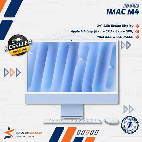 Promo Apple iMac M4 Chip 2024 24-Inch 4.5K Retina 256GB RAM 16GB 8 Core ...