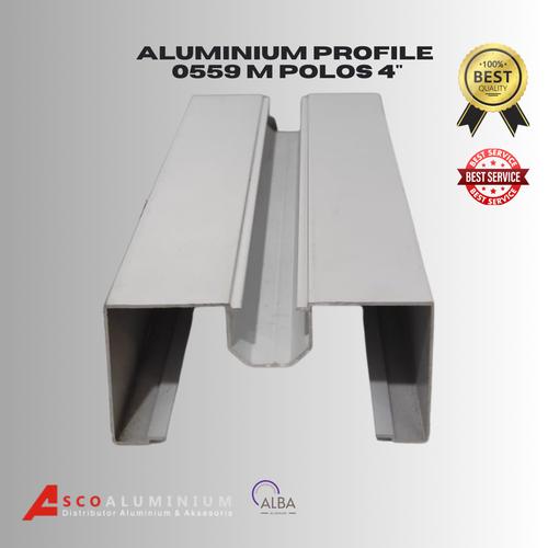 Jual Aluminium "M" Polos Profile 0559 kusen 4 inch Alexindo | Kusen ...