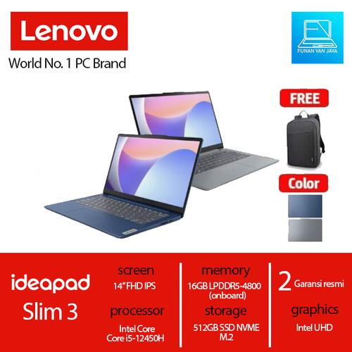 Jual Lenovo IdeaPad Slim 3 14IAH8 77ID 78ID/Core i5-12450H/16GB/512GB ...