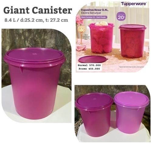 Jual Tempat Snack, Krupuk Tupperware Giant Canister ukuran 8.4 Liter ...