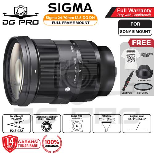 Jual SIGMA 24-70MM F2.8 DG DN ART Lensa Sony E Mount Full Frame Resmi ...