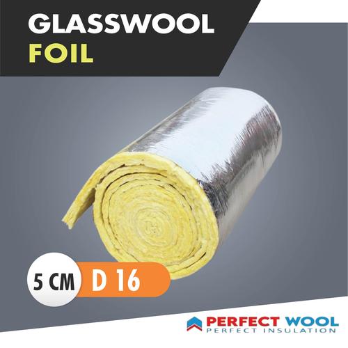 Jual Glasswool Foil D16 5 cm / Perfect Wool / Glasswool Alumunium Foil ...