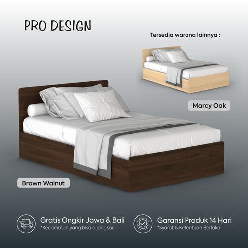 Promo Pro Design Yuka BD120 Neo Divan / Tempat Tidur - Brown Walnut ...