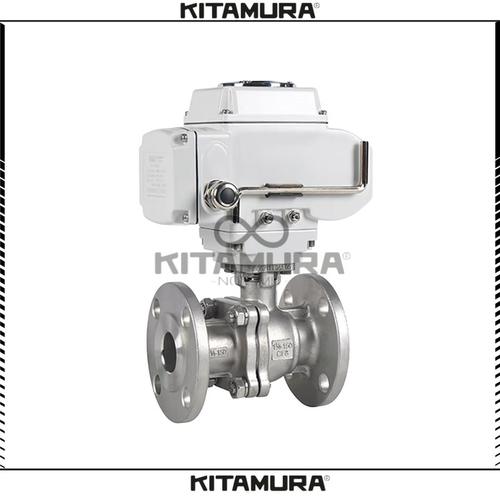 Jual 2 1/2'' Ball Valve WCB Flange JIS 10K 2 1/2'' Set Motorized Electric Actuator On Off AC220 ...