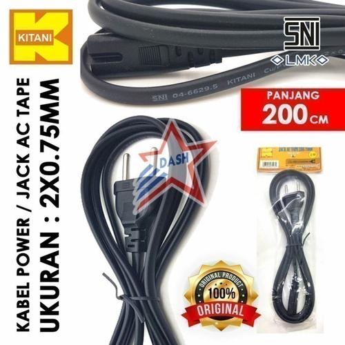 Jual KABEL POWER 2X0.75MM 2M KITANI SNI AC CORD DENGAN SOCKET ANGKA 8 ...
