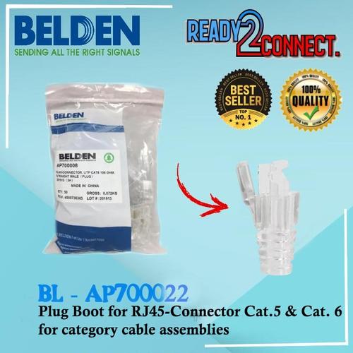 Jual BELDEN AP700022 Plug Boot RJ45 For Connector AP700008 Cat 6 UTP ...