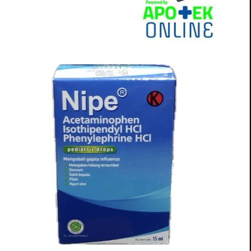 Jual NIPE DROPS 15ML/ACETAMINOPHEN, ISOTHIPENDYL HCL/DEMAM/HIDUNG ...