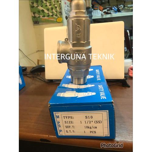 Jual Safety Valve stainless steel ukuran 1.1/2" inch / Safety valve ss ...
