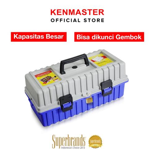 Jual KENMASTER Plastic Tool Box 17 Inchi | Tool Box Plastik | Kotak ...