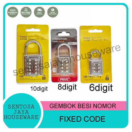 Jual GEMBOK NOMOR / GEMBOK KOPER TAS DIGIT / GEMBOK KUNCI KODE ANGKA ...