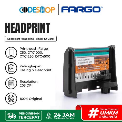 Promo Head Print Printer ID Card Fargo DTC1250e Compatible Printhead ...