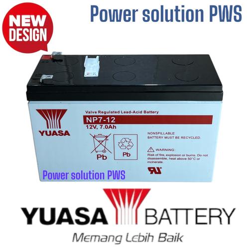 Jual Baterai Aki Kering Yuasa 12v 7Ah Aki Kering Ups Yuasa Np7-12 12V 7Ah - Jakarta Pusat ...