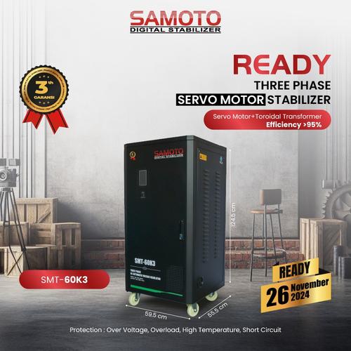 Jual SAMOTO SMT-60K3 / DIGITAL STABILIZER SERVO MOTOR THREE PHASE 60.000VA SAMOTO - Kota Bandung ...