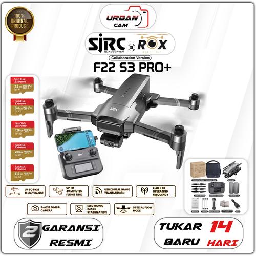 Promo SJRC ROX F22 S3 PRO 4K Drone 3-Axis Gimbal 6KM FPV EIS GPS 5G ...