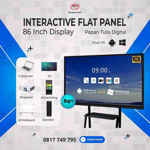 Jual Smartboard Interactive Flat Panel 86 Inch Display - Kota Bekasi ...