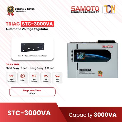 Jual Stabilizer Samoto 3000VA STC3000 Triac Control Digital Stavolt ...