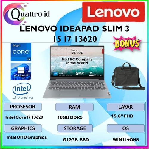 Jual Lenovo Ideapad Slim 3 15 I7 13620 16GB 512GB 15.6FHD - Laptop ...