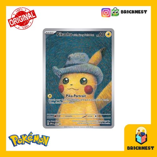 Jual Pikachu with Grey Felt Hat Pokemon TCG Van Gogh Promo (Exclusive ...