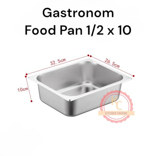 Jual Gastronom food pan 1/2 330 x 270 mm tinggi 100mm - Tebal 0.7 ...