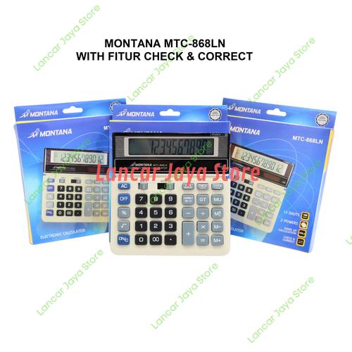 Jual Kalkulator Montana MTC-868L Plus 12 Digit Kalkulator Desktop MTC 868 - Jakarta Barat ...