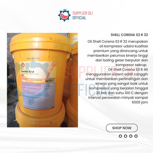 Jual Shell Corena S3 R 32 Oli Kompresor Screw & Rotary Vane 20 Liter ...