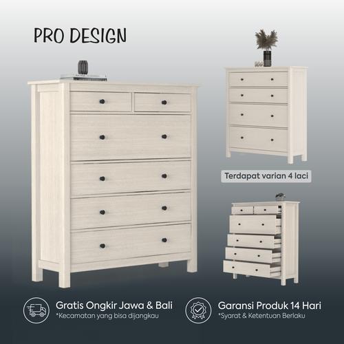 Promo Pro Design Liverpool CH4+2 Lemari Laci / Bufet / Kabinet - Laci 4 ...