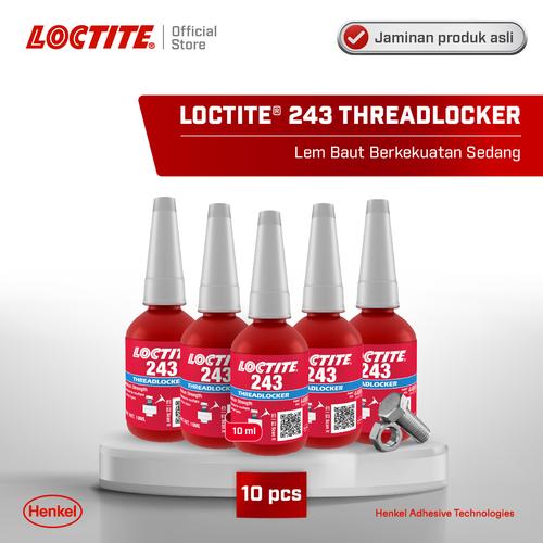 Promo (10 PCS) Henkel LOCTITE 243 THREADLOCKER Lem Baut 10 ml Cicil 0% ...