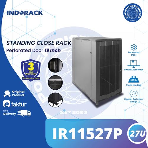 Jual INDORACK Cabinet Standing Close Rack 27U IR11527P Perforated Door ...